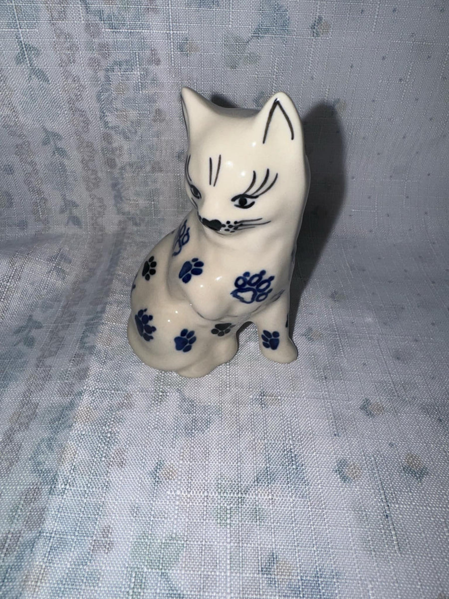 Paw Cat Figurine - Pattern Paw – Polish Pottery Pantry