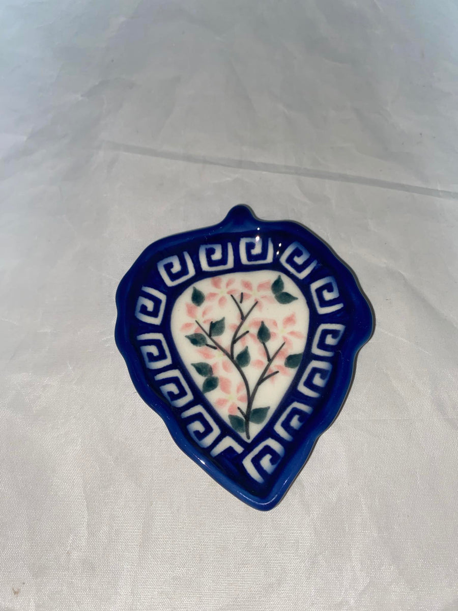 Greek Key Sm. Leaf Dish - Pattern Greek Key – Polish Pottery Pantry