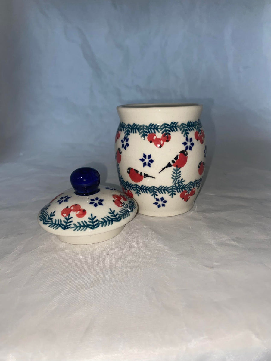 Red Cardinal .25L Canister - Shape P-095 - Pattern Red Cardinal ...