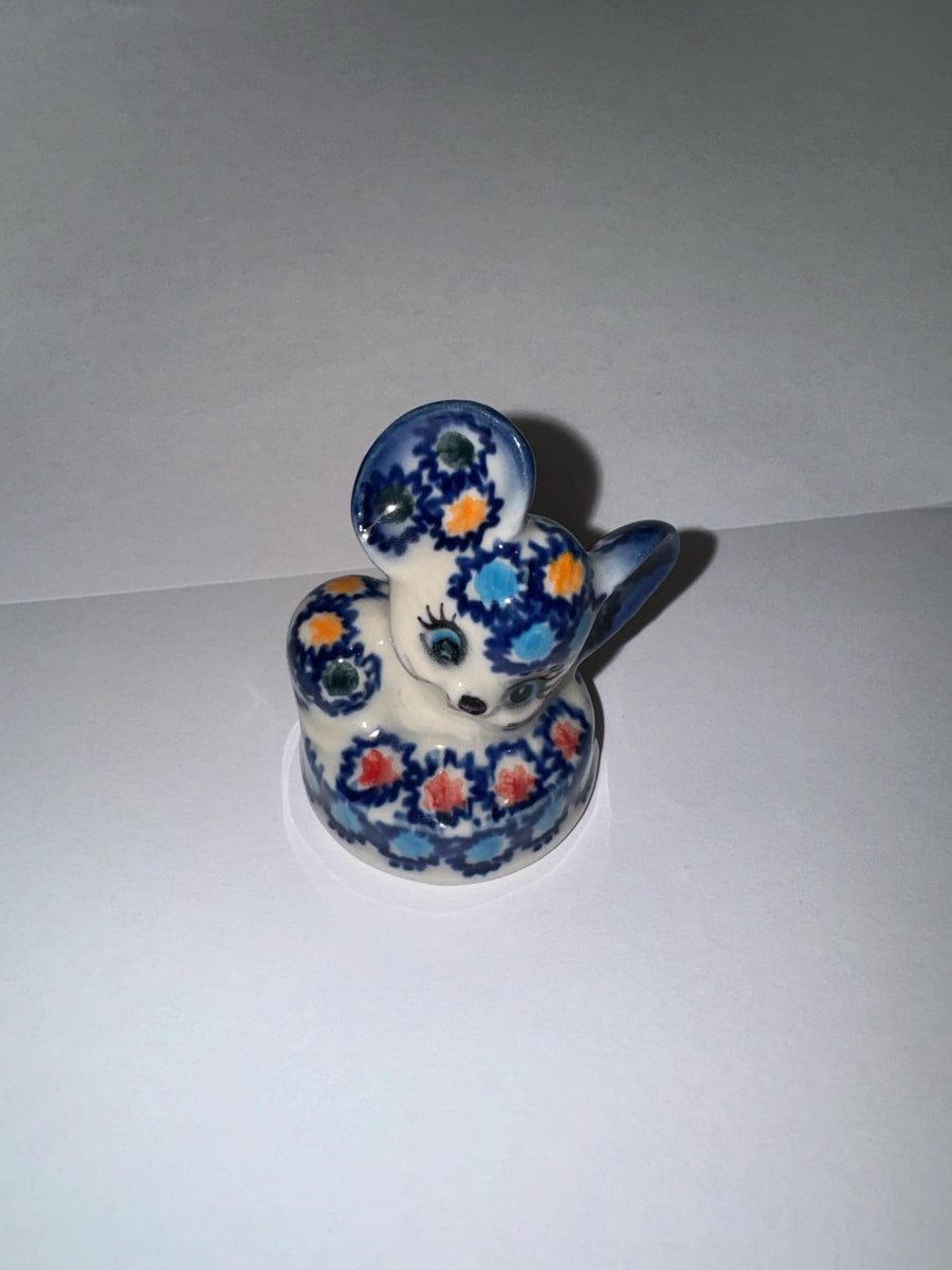 Fiesta Dot Mouse Figurine - Pattern Fiesta Dot – Polish Pottery Pantry
