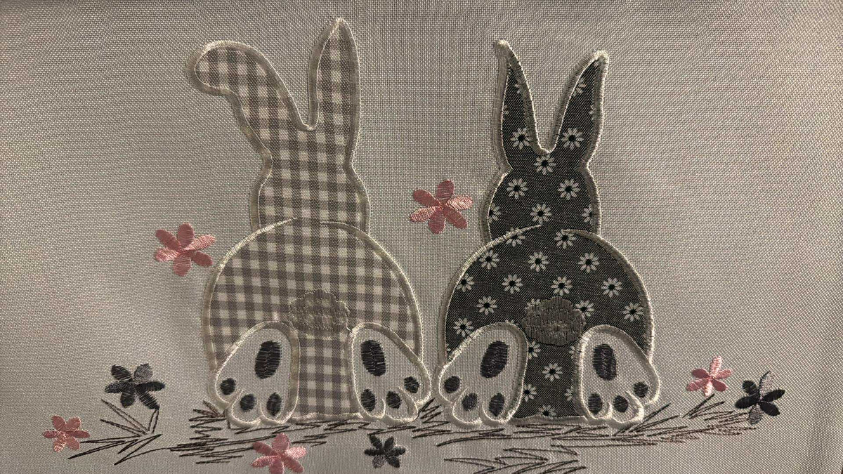 German Table Runner - Rabbit Buns - 16 by 55 – Polish Pottery Pantry