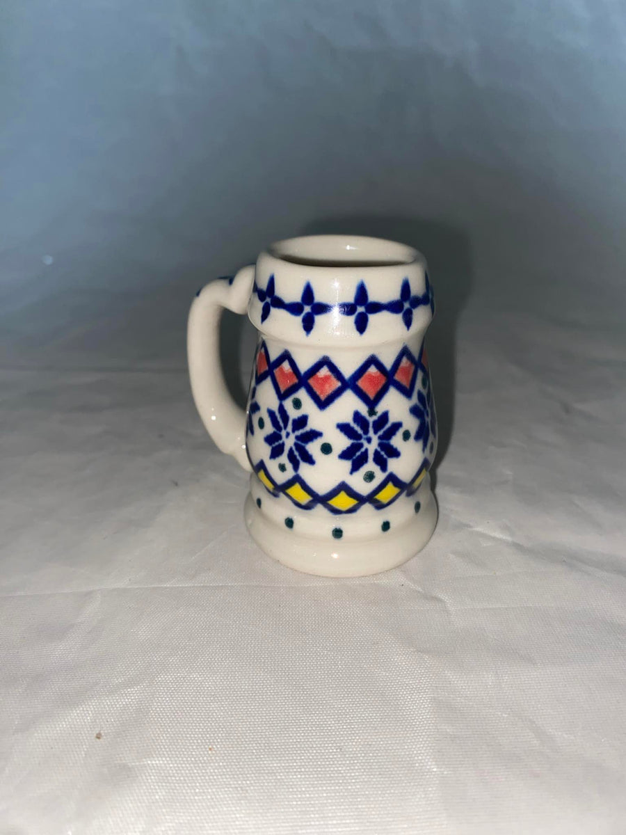 Fiesta Dot Sm. Beer Stein - Pattern Fiesta Dot – Polish Pottery Pantry