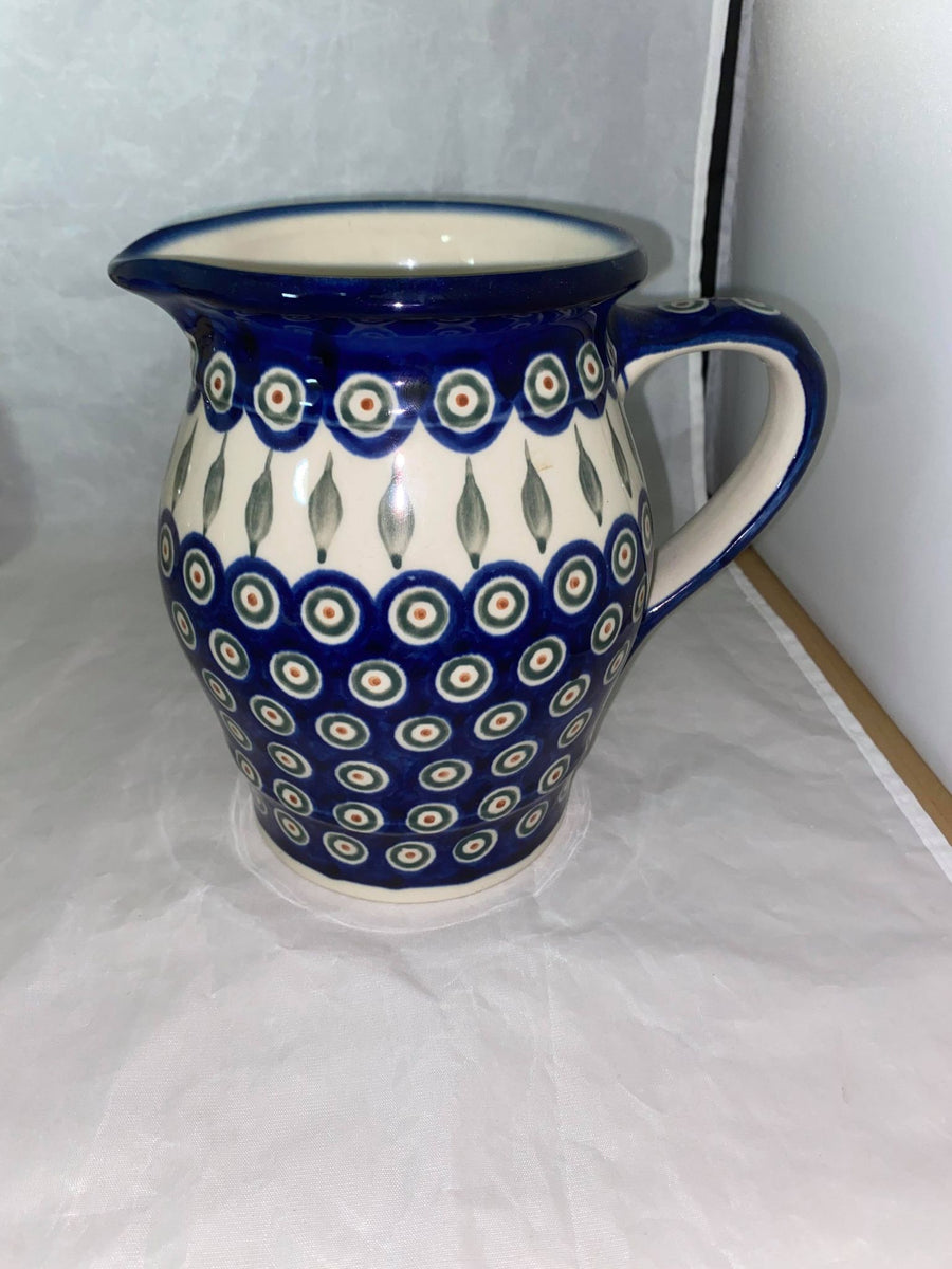 Peacock Pitcher - Pattern Peacock (54) – Polish Pottery Pantry